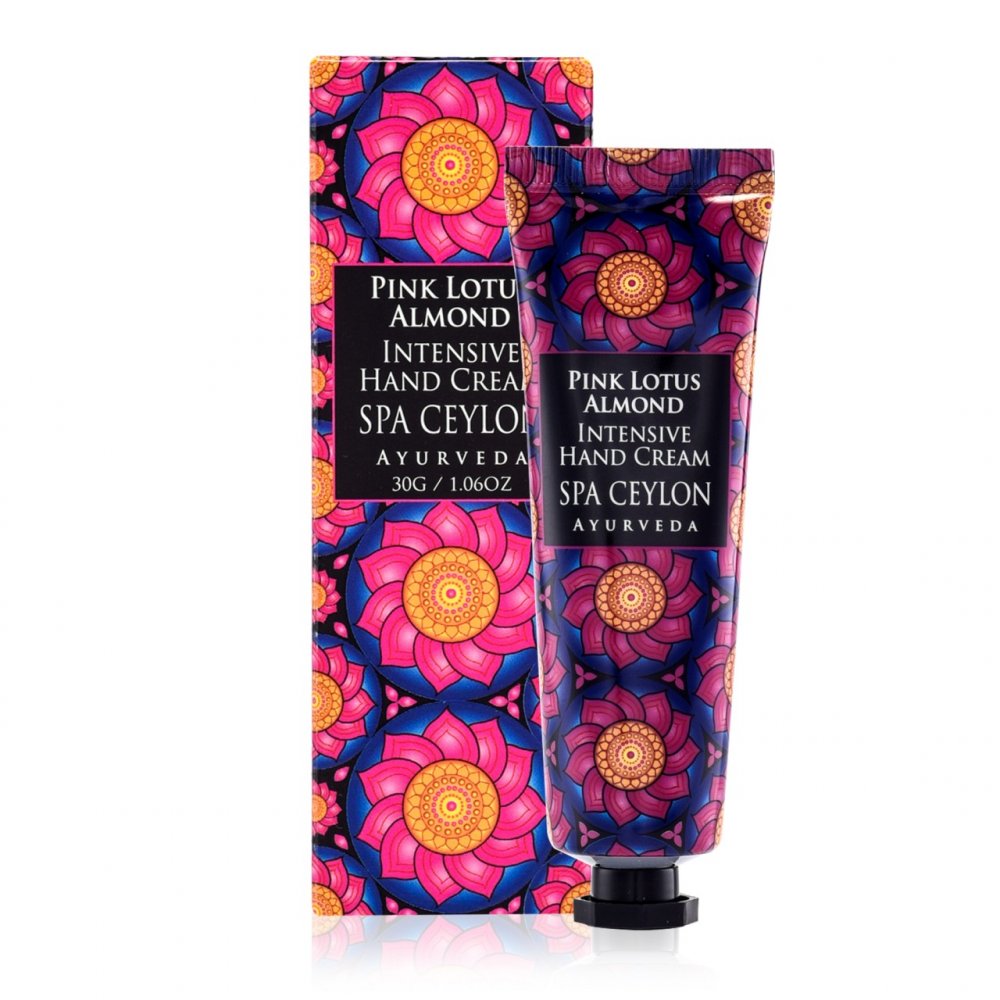 Intensive Hand Cream PINK LOTUS ALMOND 30g - Spa Ceylon